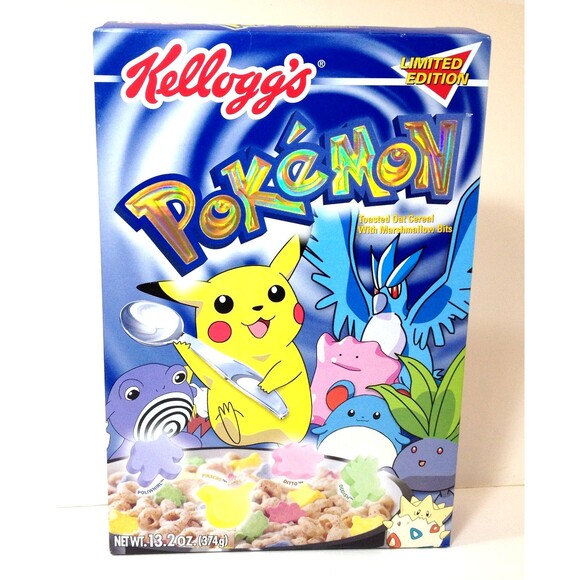 Other | Kelloggs Pokmon Limited Edition Foil Rare Collector Cereal Box ...